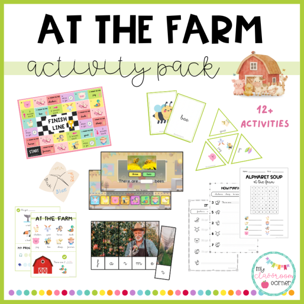 AT THE FARM - Activity pack - My Classroom Corner